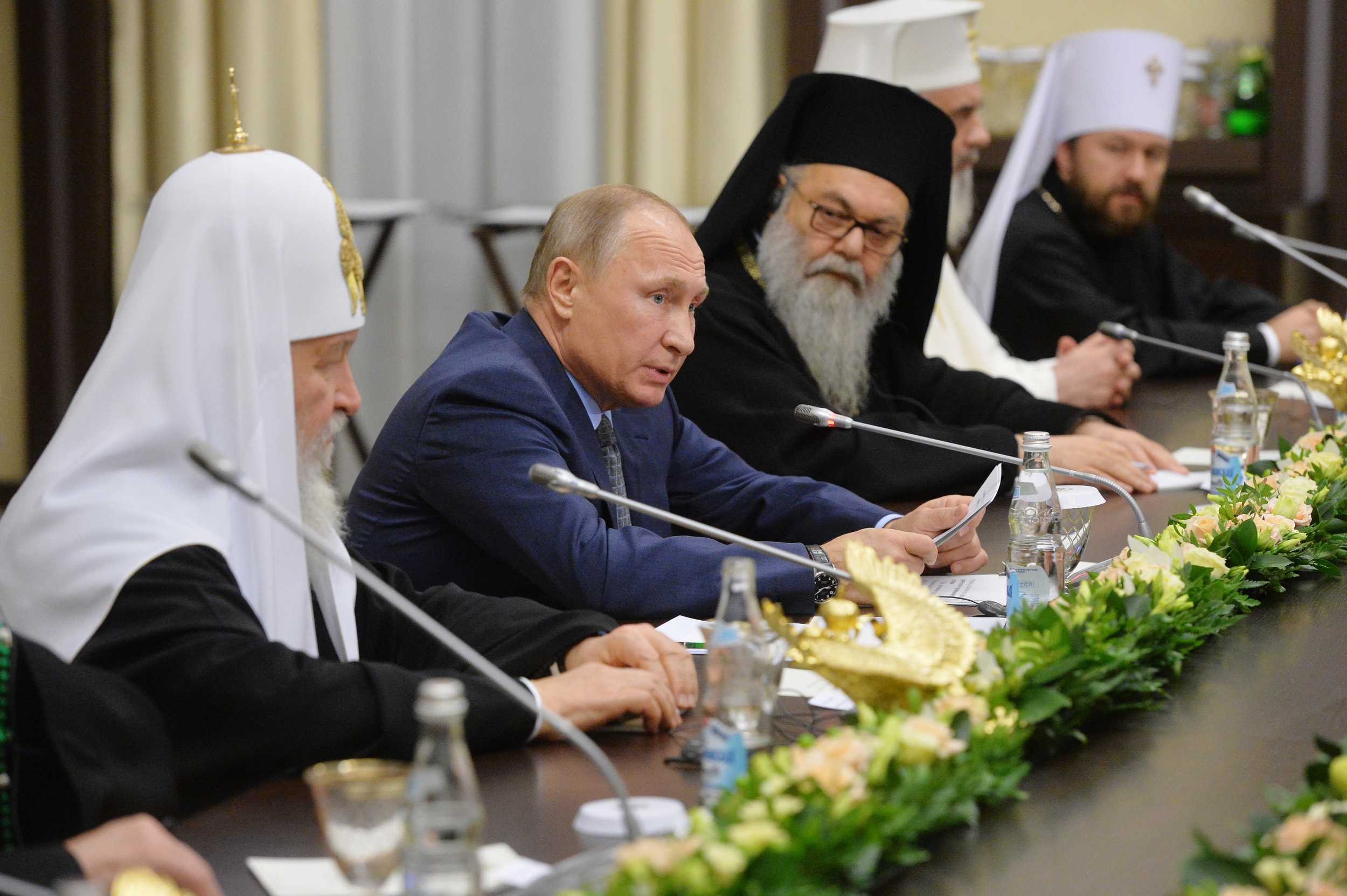 Russian President Vladimir Putin meets with Primates of Local Orthodox ...