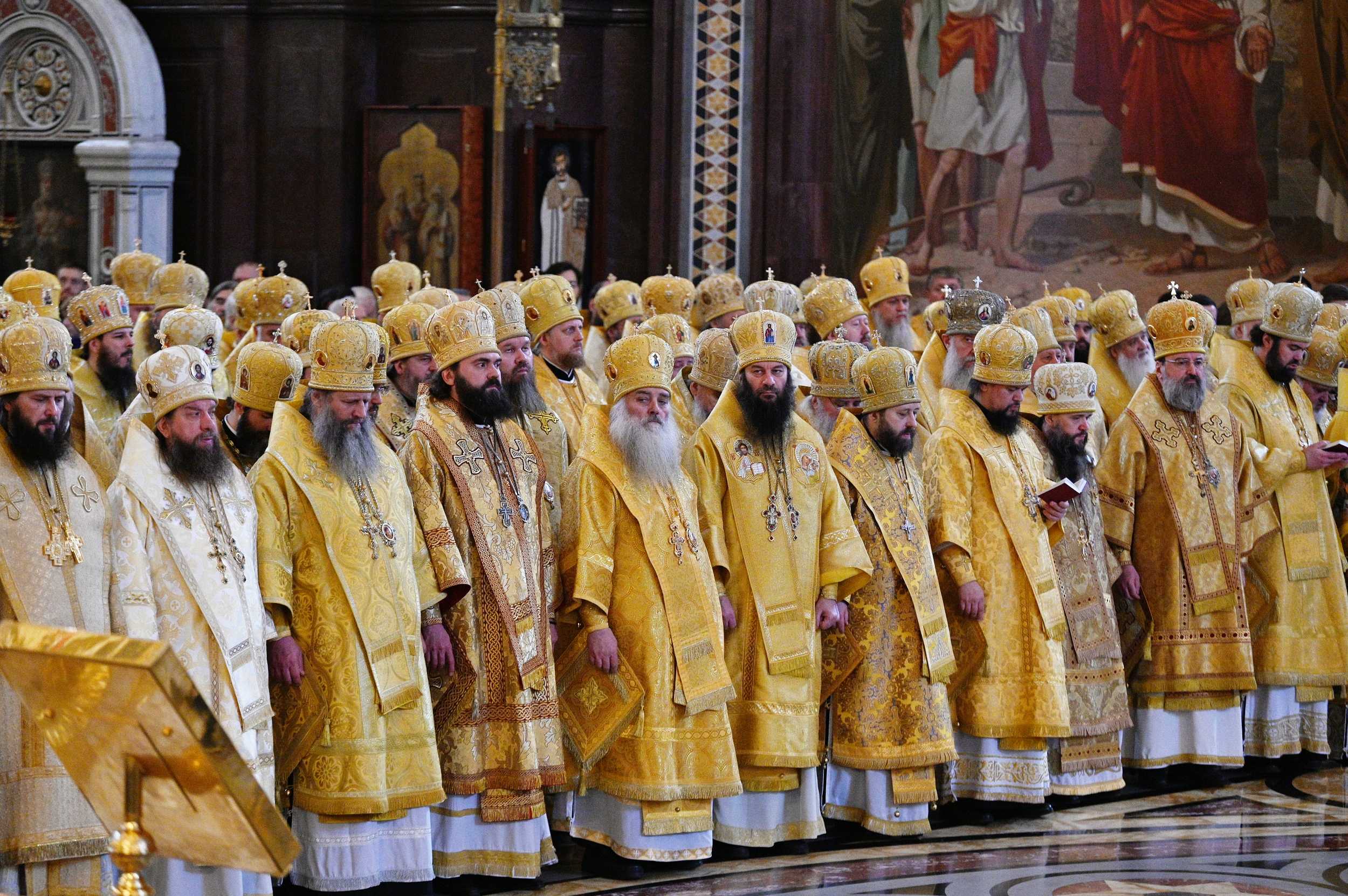 Divine Liturgy celebrated at the Cathedral of Christ the Saviour on the ...